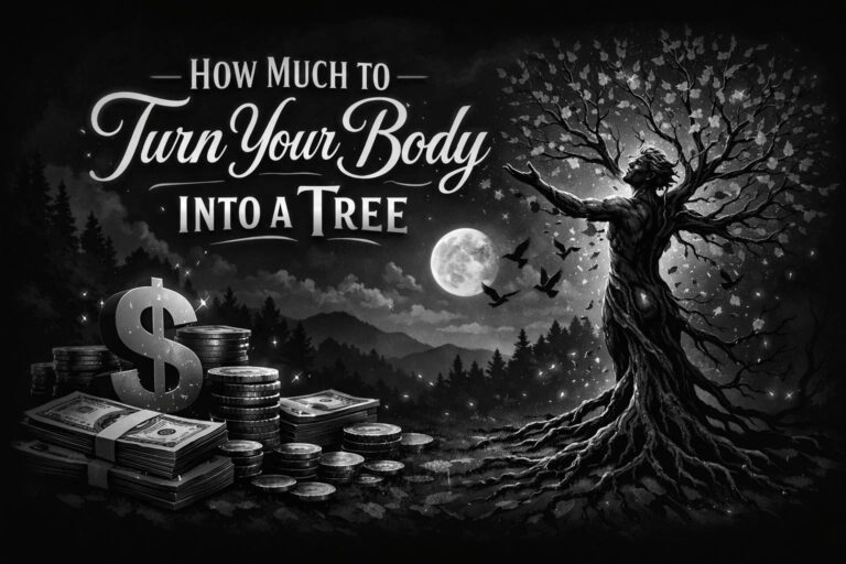 How Much to Turn Your Body Into a Tree